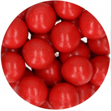 Crispy chocolate balls - Pearl red, 130 g - Smagukepti.lt