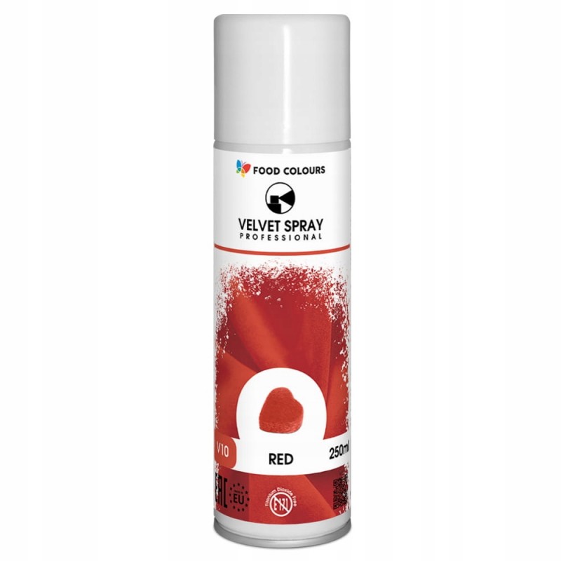 Spray Velvet (Red) – 250 ml – Food Colour