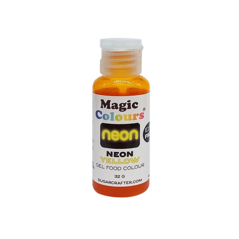 Geliniai dažai Neon Yellow 32 g – Magic Colours